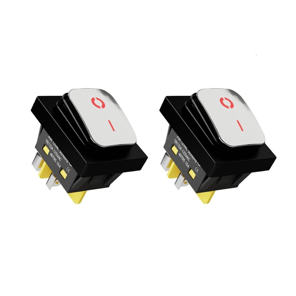 YIGSECU 30A Marine Boats Rocker Switches 4 Pin 2 Position Rocker Toggle ...