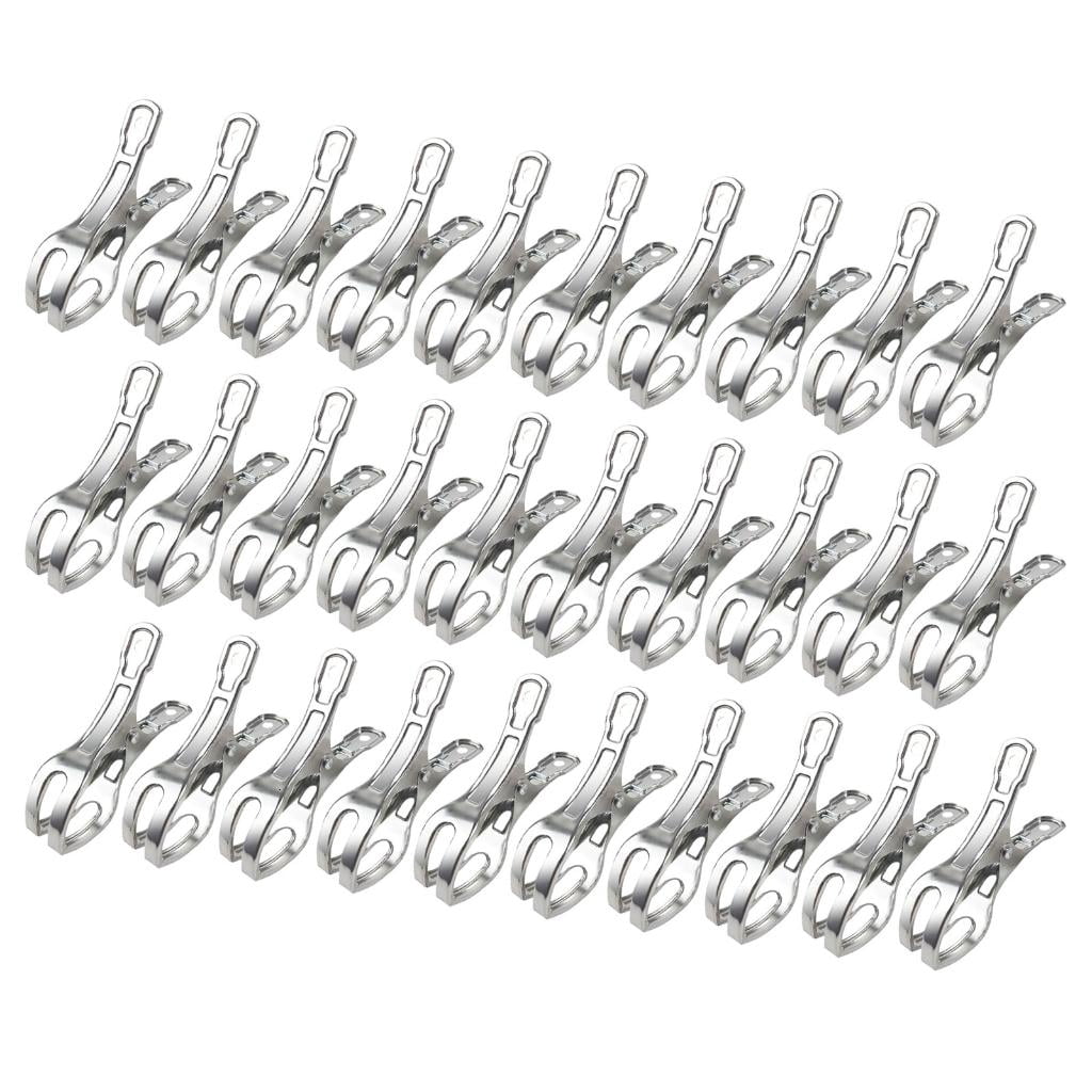 YIGSECU 30Pieces Large Pool Cover Clamps Windproof Stainlesses Steel ...