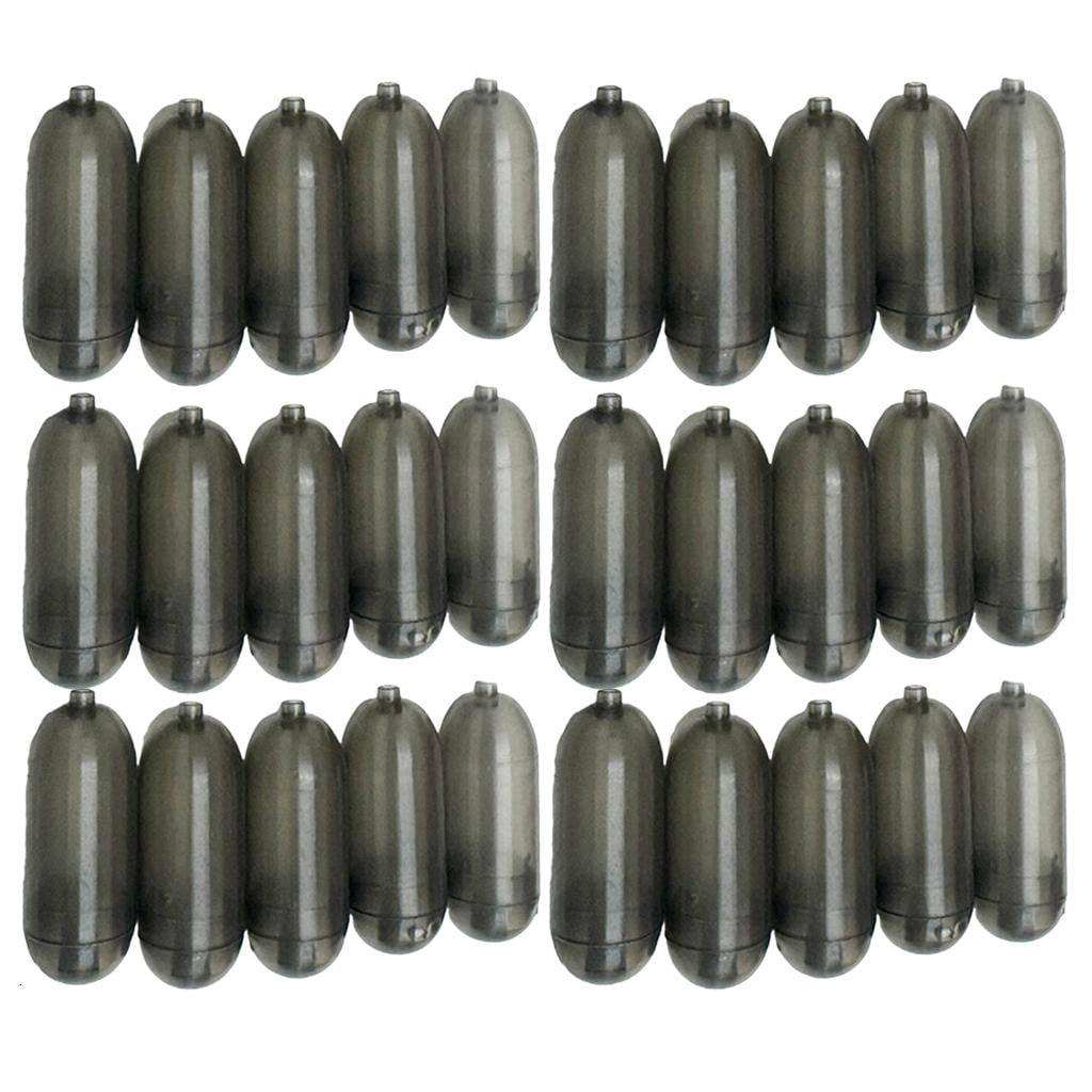 YIGSECU 30lots Plastomer Fishing Hook Float Tube Adjustable Angles ...