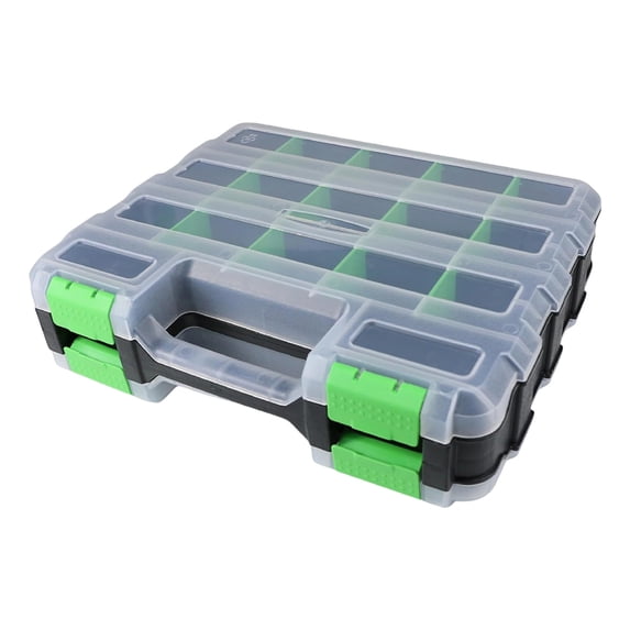 YIGSECU 34-Compartments Tool Case Storage Boxes with Removable Divider ...