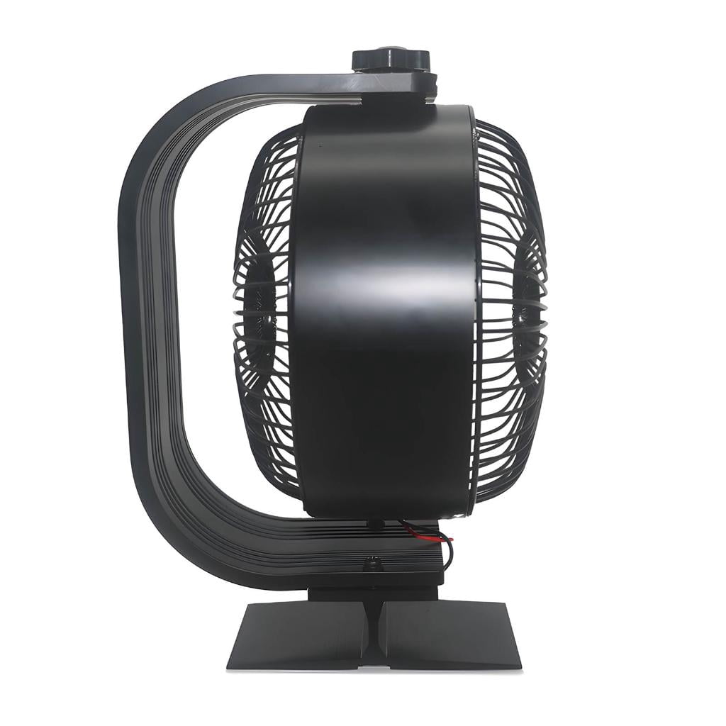 YIGSECU 360 Rotating Heat Powered Stove Fan 4 Aluminum Blade Quiet ...