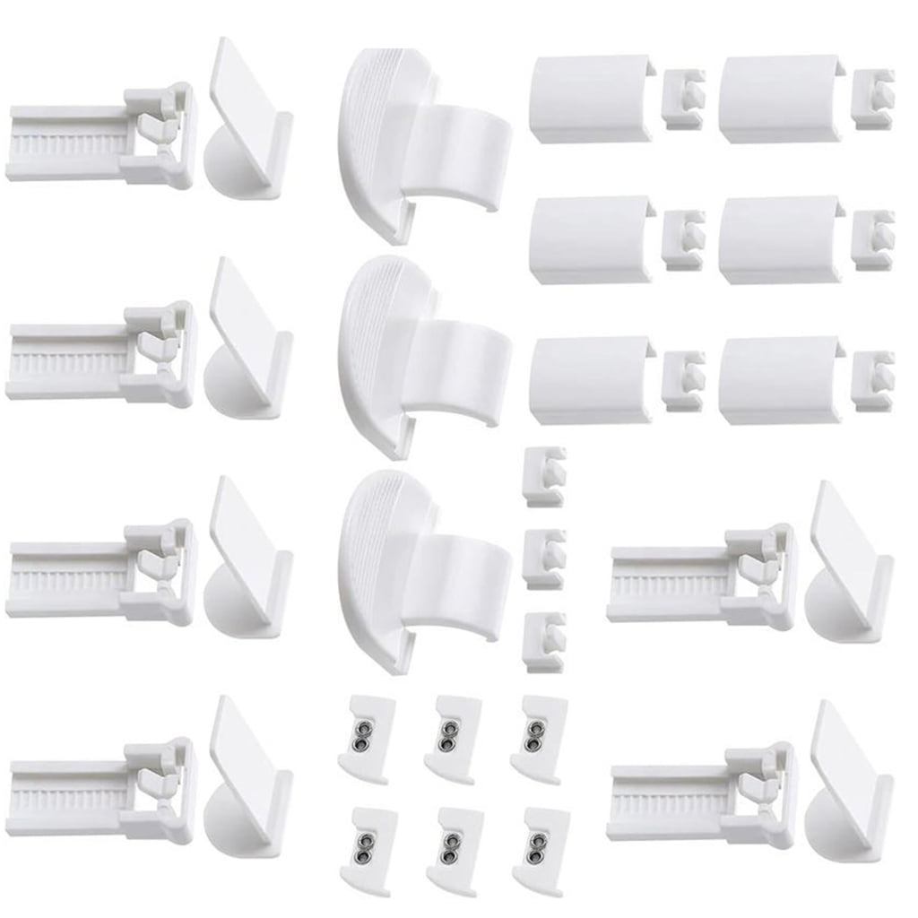 YIGSECU 36Pcs Pleated Blind Bracket Kits Window Shade Mounting Clamp ...