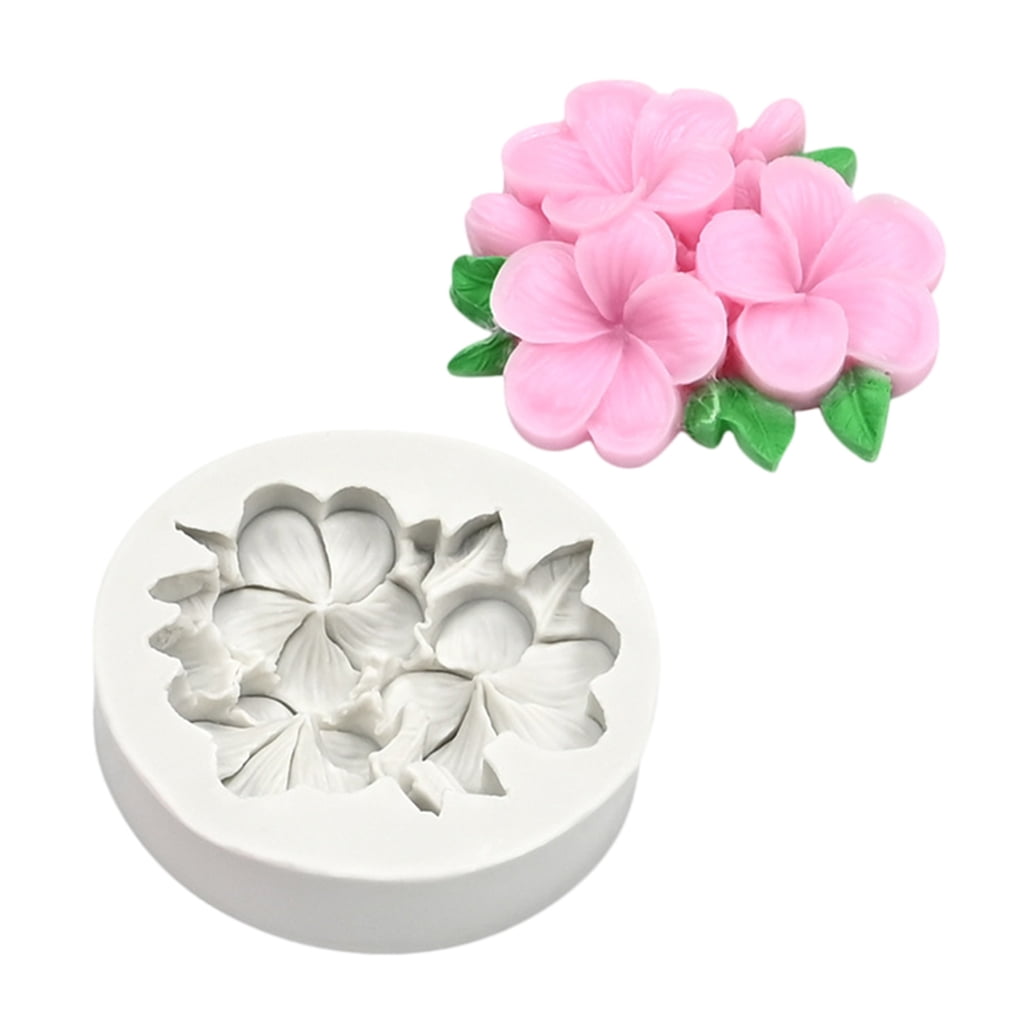 YIGSECU 3D Flower Shape Fondant Silicone Molds for Chocolate Cake ...