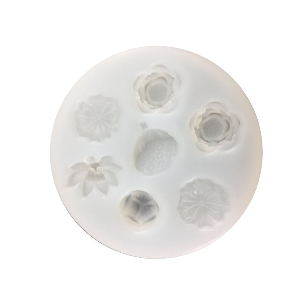 YIGSECU 3D Leaf Shape Silicone Flexible Food Grade Clay Resin Ceramics ...