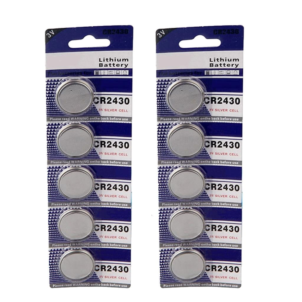 YIGSECU 3V CR2430 Button Cell Batteries for Watches Calculators ...