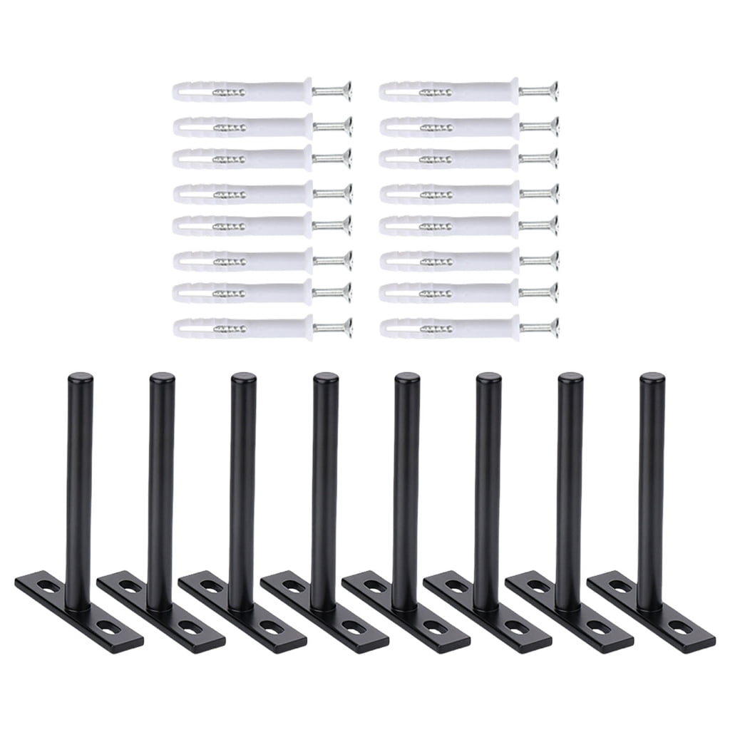 YIGSECU 4/6/8pcs Steel Concealed Shelf Brackets Wall Mounted Concealed ...