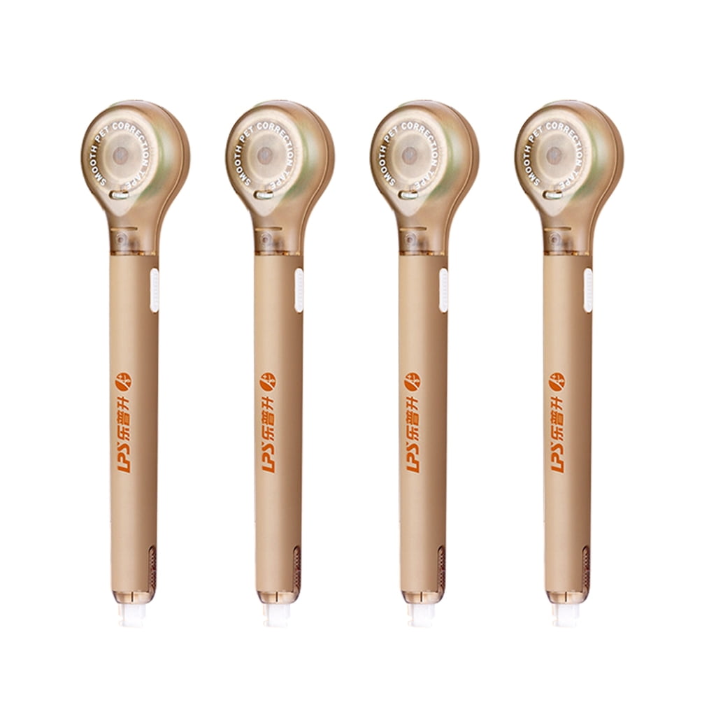 YIGSECU 4 Pieces Refillable Correction Tape Pen, White Correction Tape ...