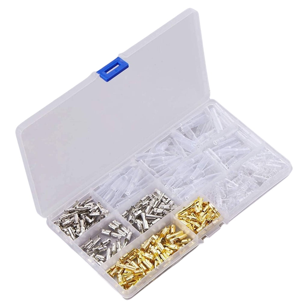 YIGSECU 400Pcs Male Female Wire Connector Wire Crimp Terminals Block ...