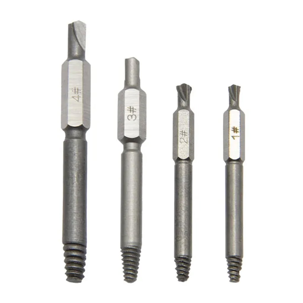 YIGSECU 4Pcs Double Head Screw Remover Profession Tool for Broken ...