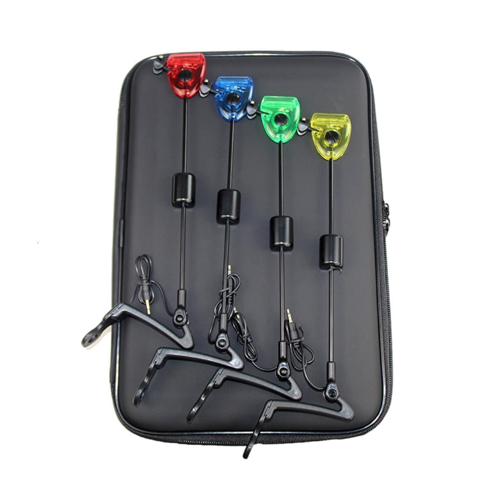 YIGSECU 4Pcs LED Illuminated Fishing Swingers Set Fishing Bites ...