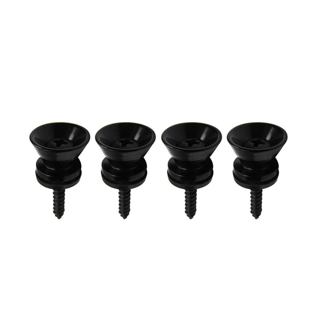 YIGSECU 4Pcs Metal Heavys Duty Guitar Strap Lock End Pin Replacement ...
