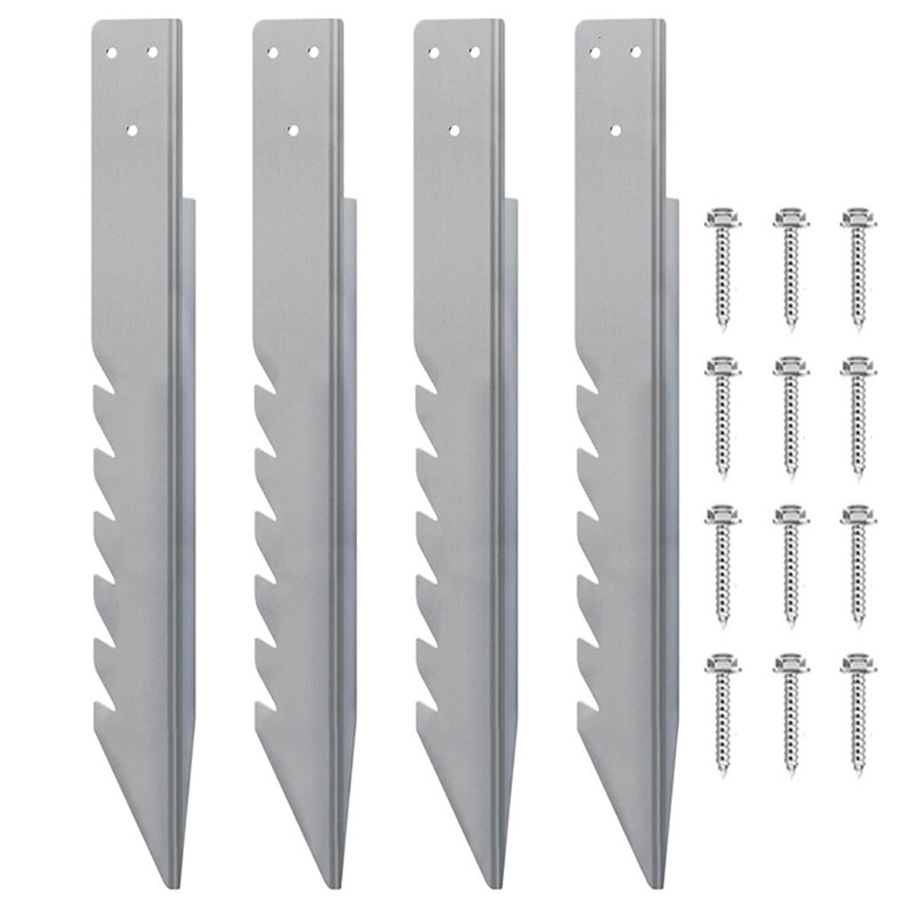 YIGSECU 4Pcs Professional Fence Post Repair Kits Fence Post Anchors ...