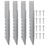 YIGSECU 4Pcs Professional Fence Post Repair Kits Fence Post Anchors ...