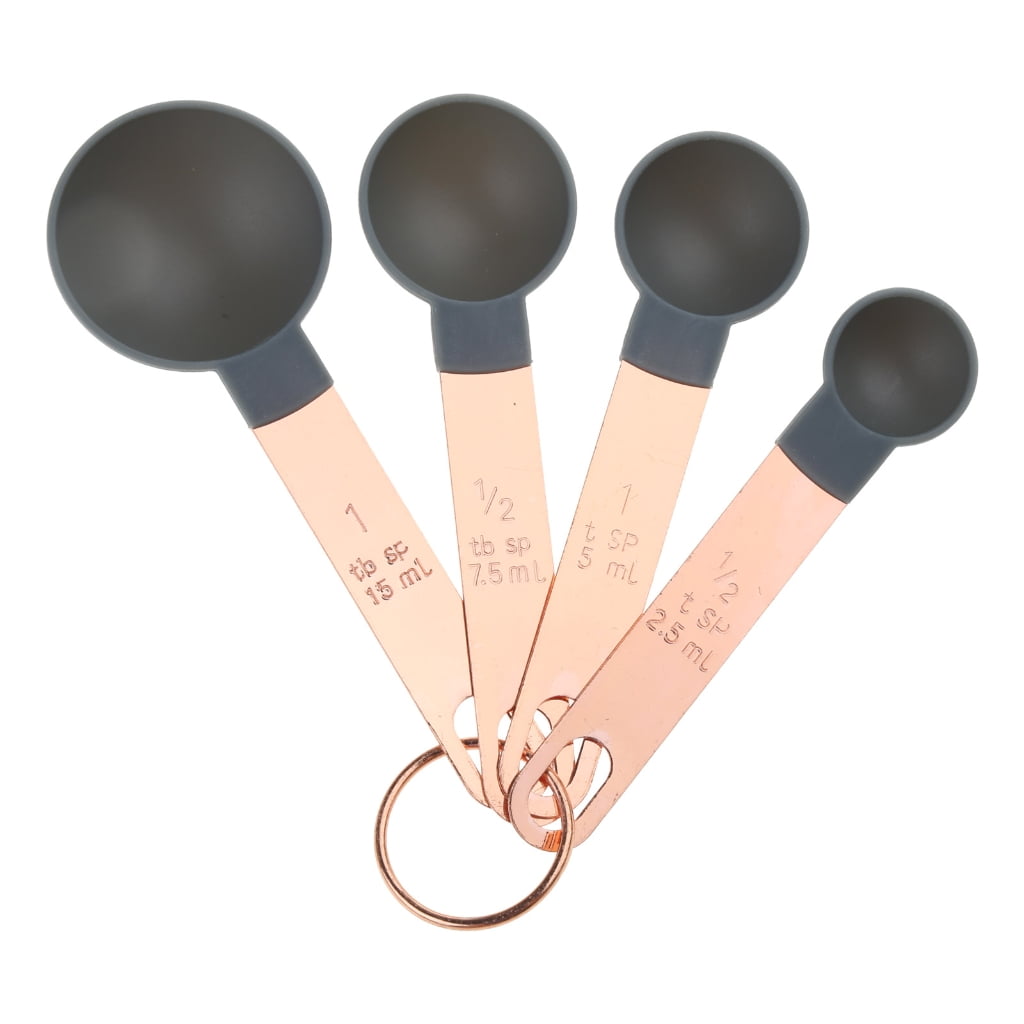 YIGSECU 4x Stainless Steel Measuring Teaspoon Utensil Perfect for ...