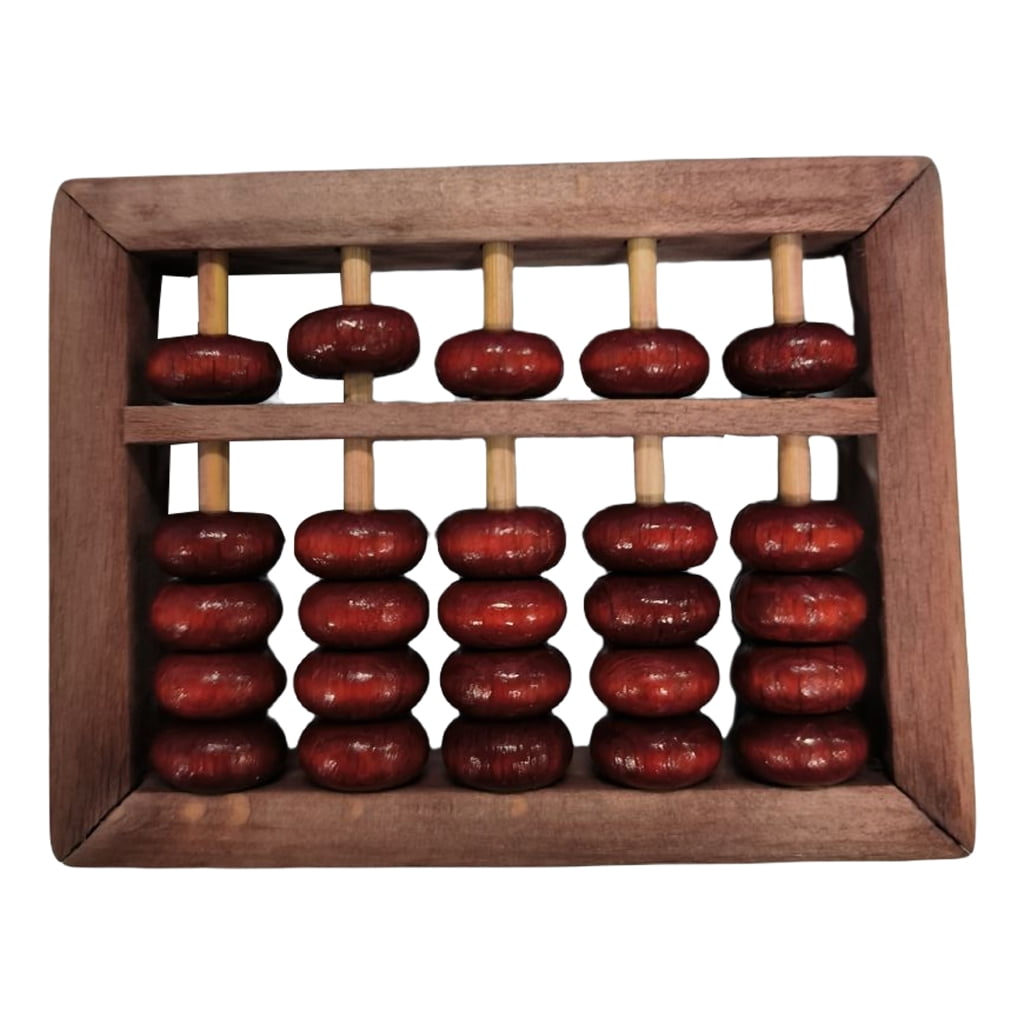 YIGSECU 5 Digits Abacus Chinese Calculator Old Chinese Abacus Wood ...