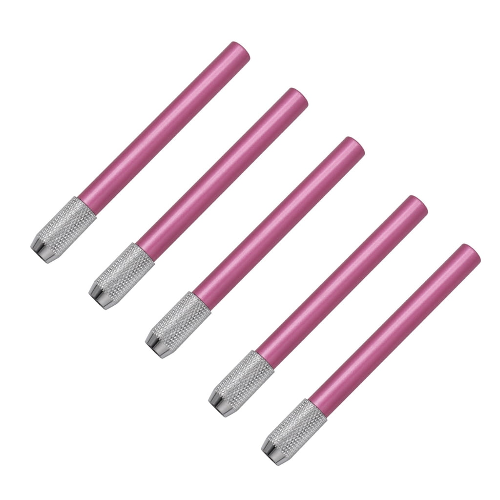 YIGSECU 5 Pieces Metal Pencil Extenders, Aluminum Pencil Lengthener ...
