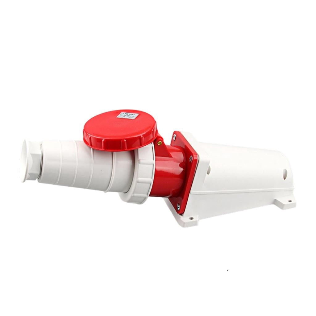 YIGSECU 5 Pin Industrial Power Connectors 63A 415V 3 Phase Socket ...
