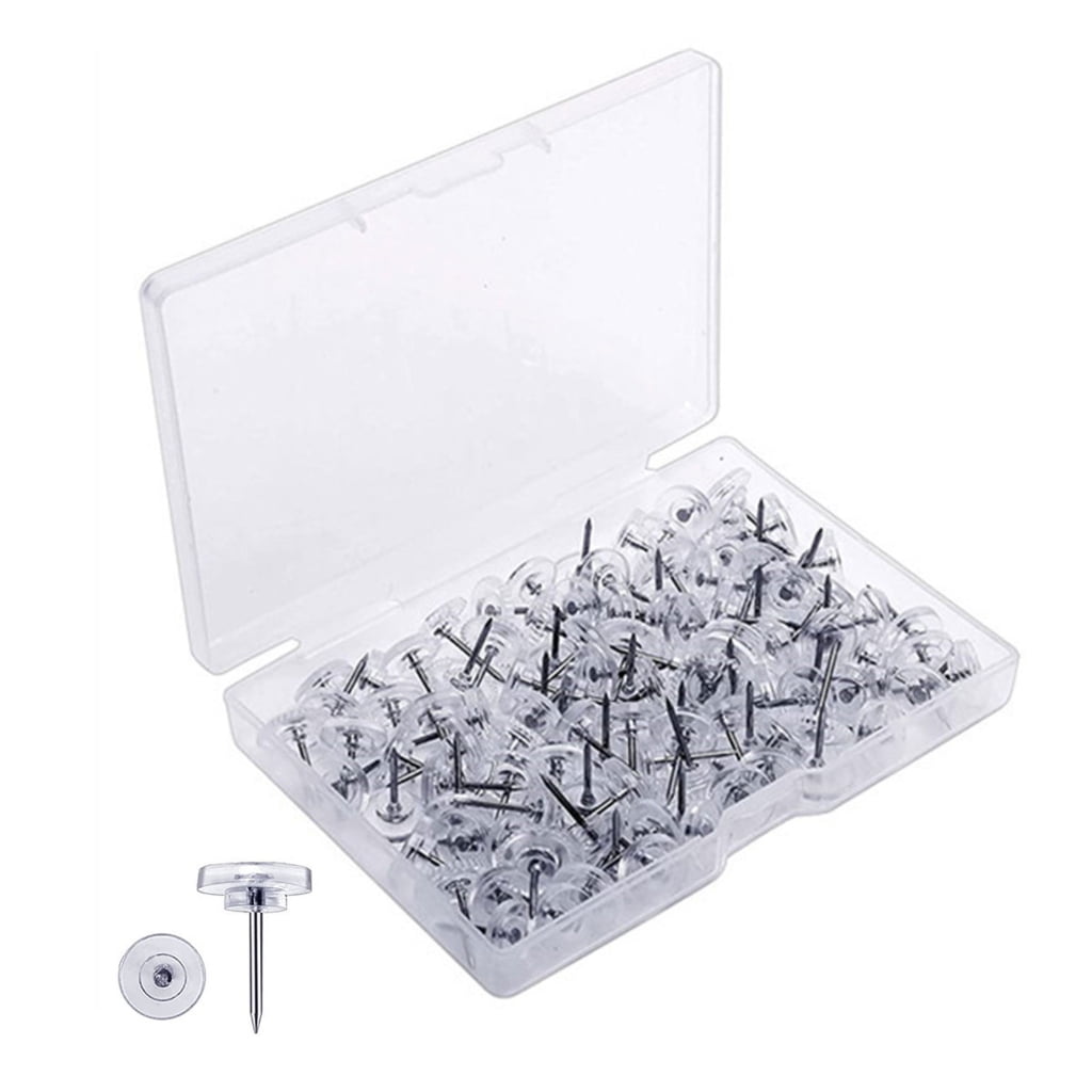 YIGSECU 50/100/150Pcs Flat Head Push Pin Gear-shape Pushpin Map Pin for ...