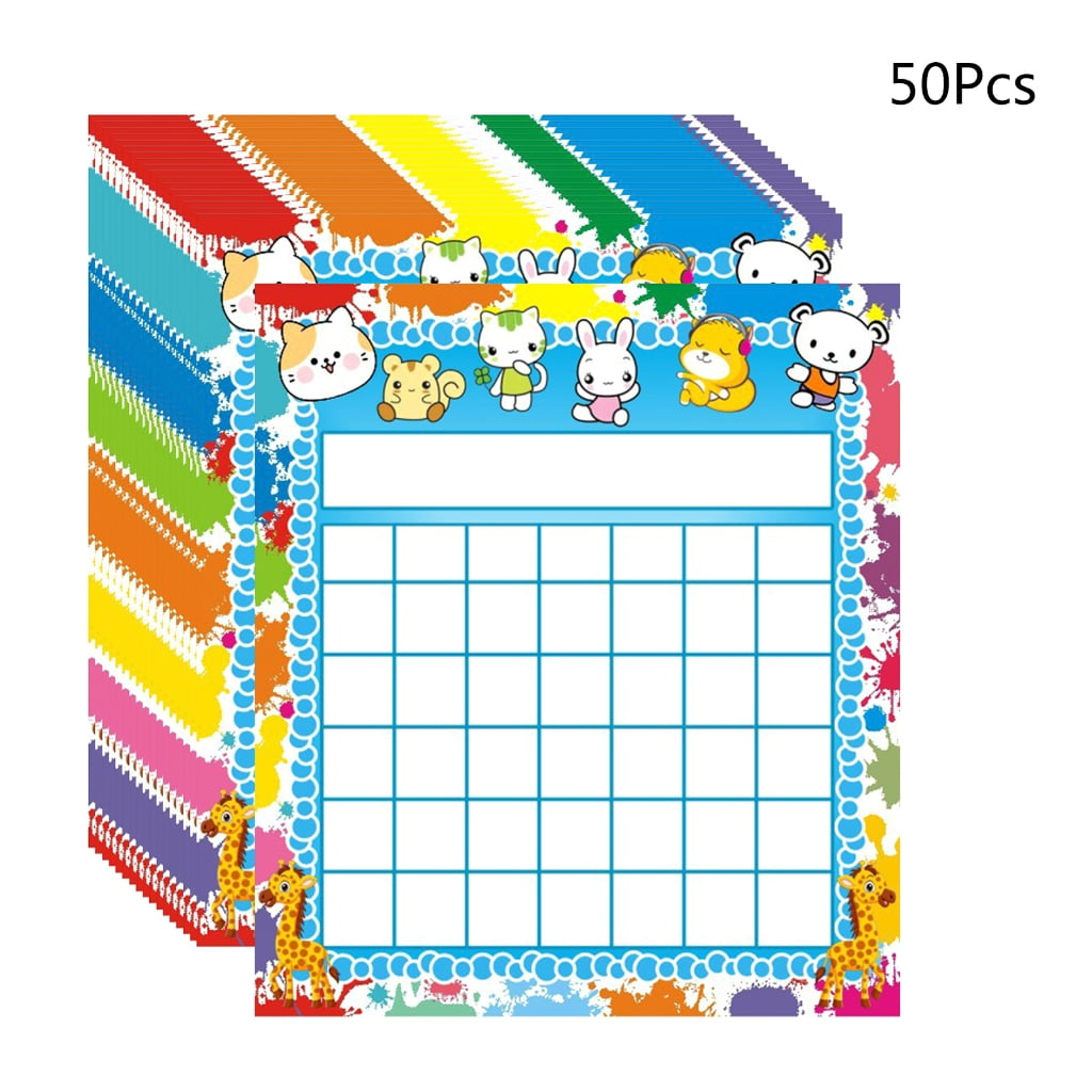 YIGSECU 50 Pieces Classroom Incentive Chart Cartoon Children Positive ...