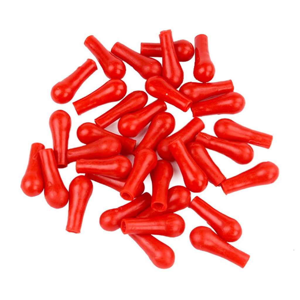 YIGSECU 50Pieces Dropper Rubber Caps Rubber Suction Bulb Caps for ...