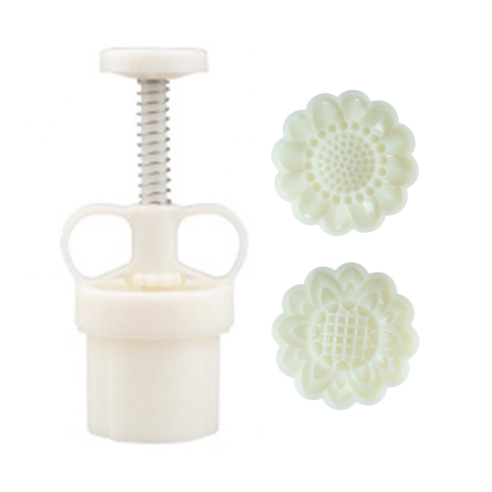 YIGSECU 50g Plastic Material Mooncake Moulds Sunflower Shape Mooncake ...