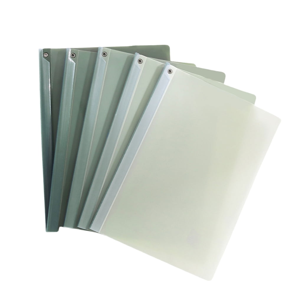 YIGSECU 5Pcs Large File Sleeve Clear Document Organizers Filing Folder ...