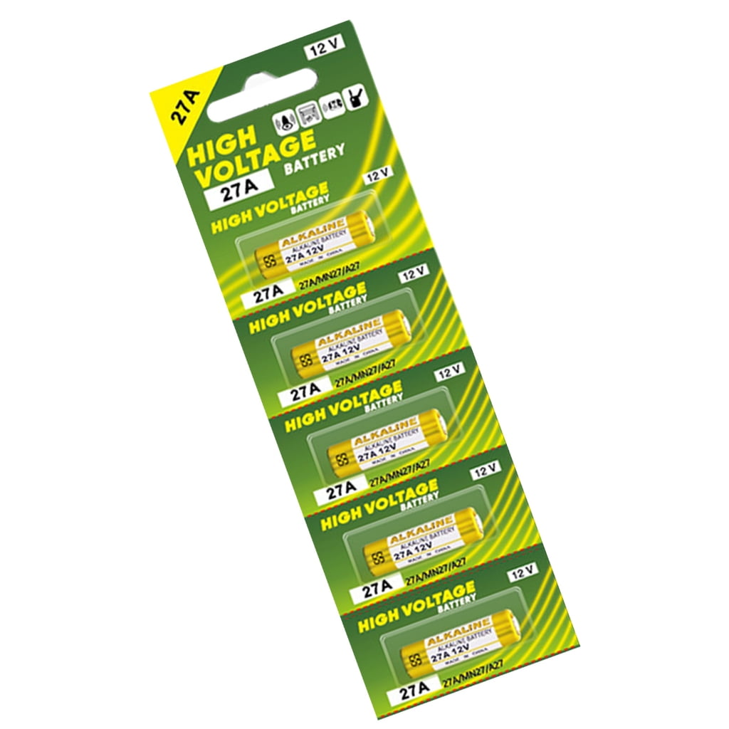 YIGSECU 5pcs 27A 12V A27 V27A LR27A Alkaline Batteries Providing ...