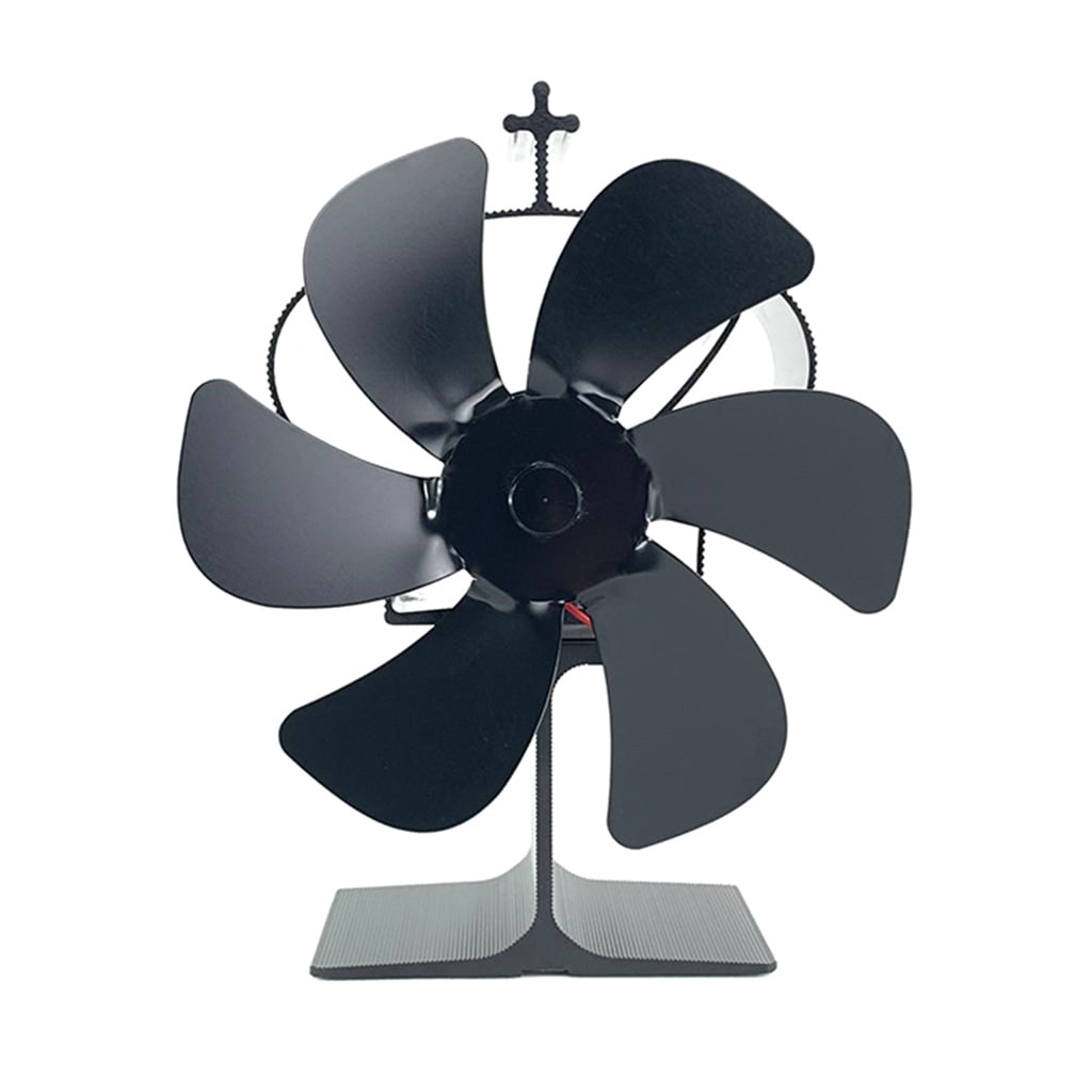 YIGSECU 6-blade Fireplace Fan Aluminum Alloy Stove Fireplace Fan ...