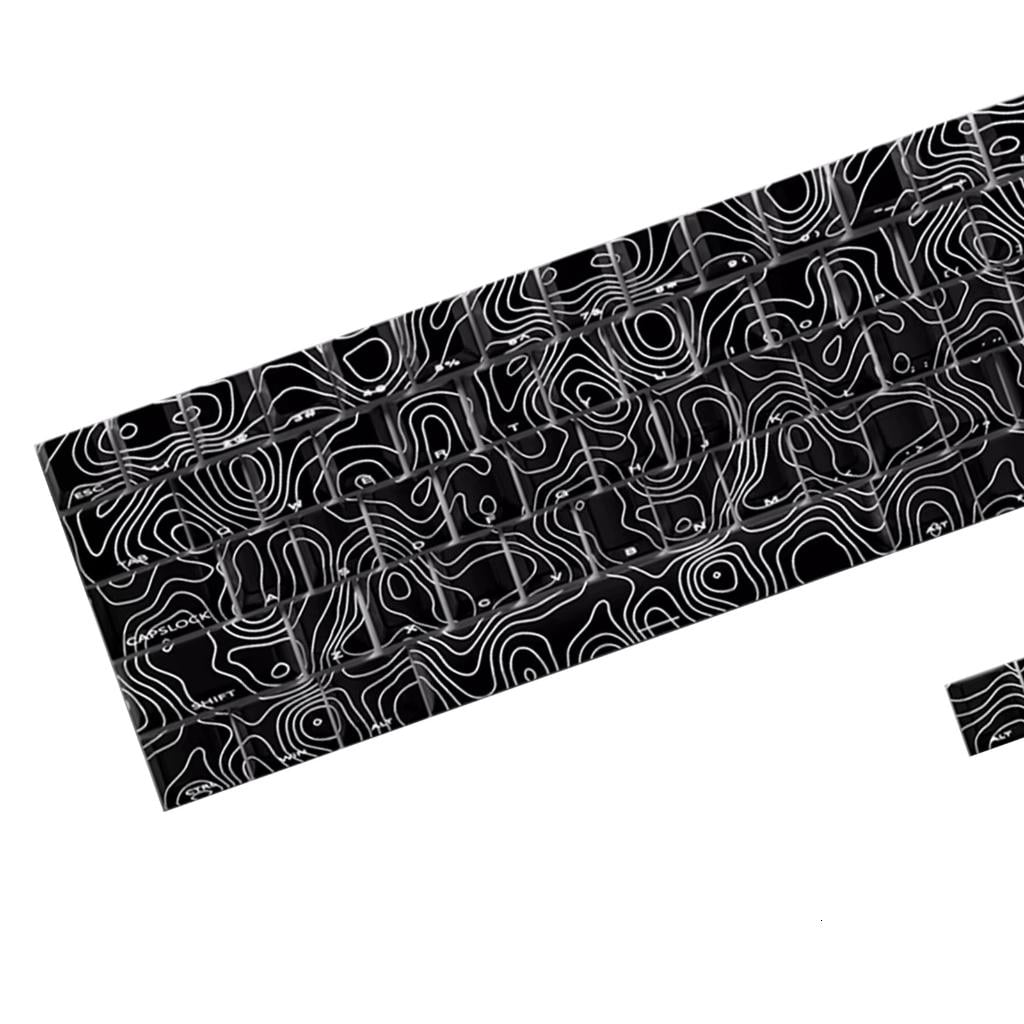 YIGSECU 64/74Key Keycaps Customs Contour3.0 Keycap Set Side Print ...