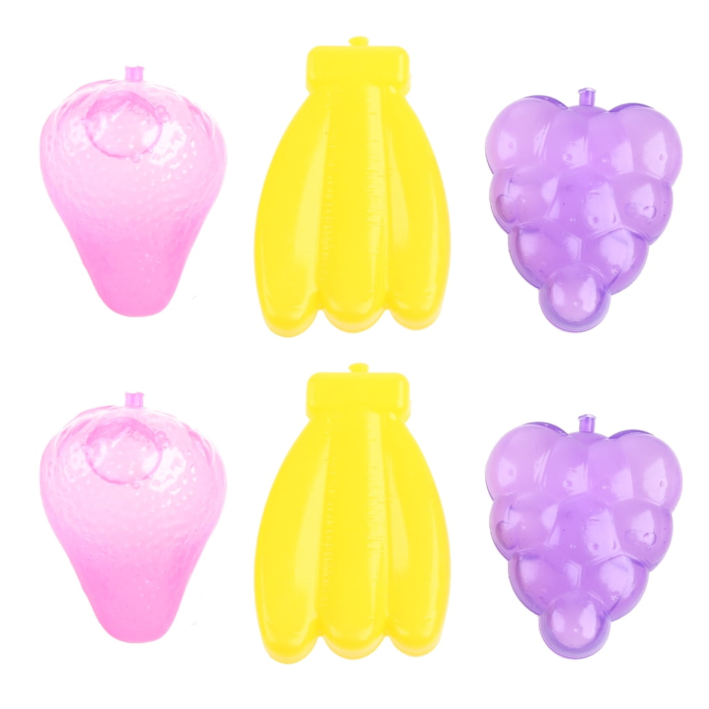 YIGSECU 6x Washable Plastic Ice Cubes Non-Melting Ice Cube Party ...