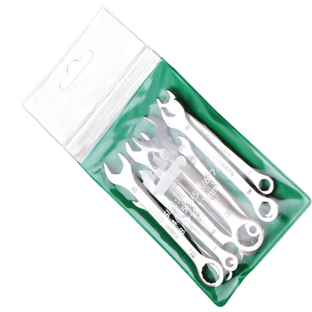 YIGSECU 8/10 Piece Small Wrench Set High Strength Steel Double Open ...