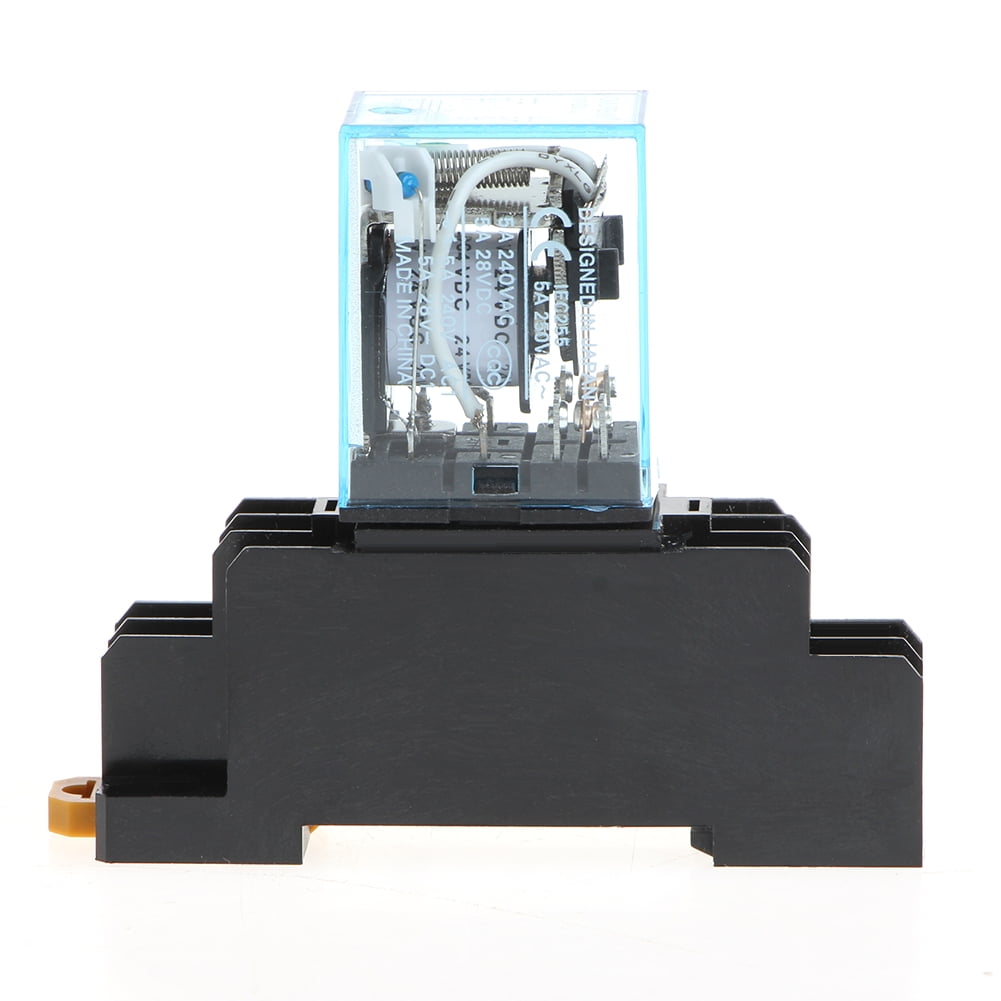 YIGSECU 8 Pin MY2NJ Relay 24 V for DC Small Relay 5A DPDT Coil With ...