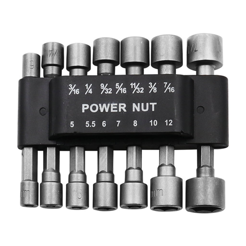 YIGSECU 9/14Pcs Hexagonal Handle Power Nut Driver Drill Bit Socket ...