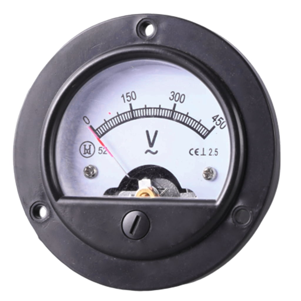 YIGSECU AC0-300Volt AC0-450V VAnalog Voltmeter, Square/Round Panel ...