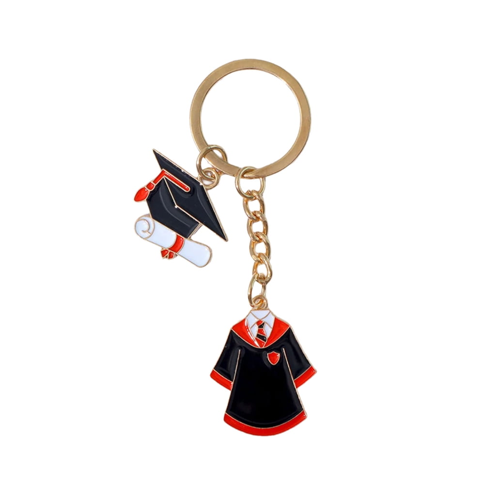 YIGSECU Academic Dress and Mortarboard Key Rings for Graduates and ...