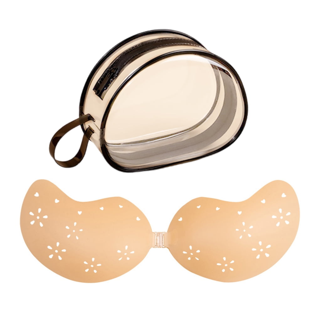 YIGSECU Adhesive Bras Invisible Strapless Sticky Push up Reusable ...