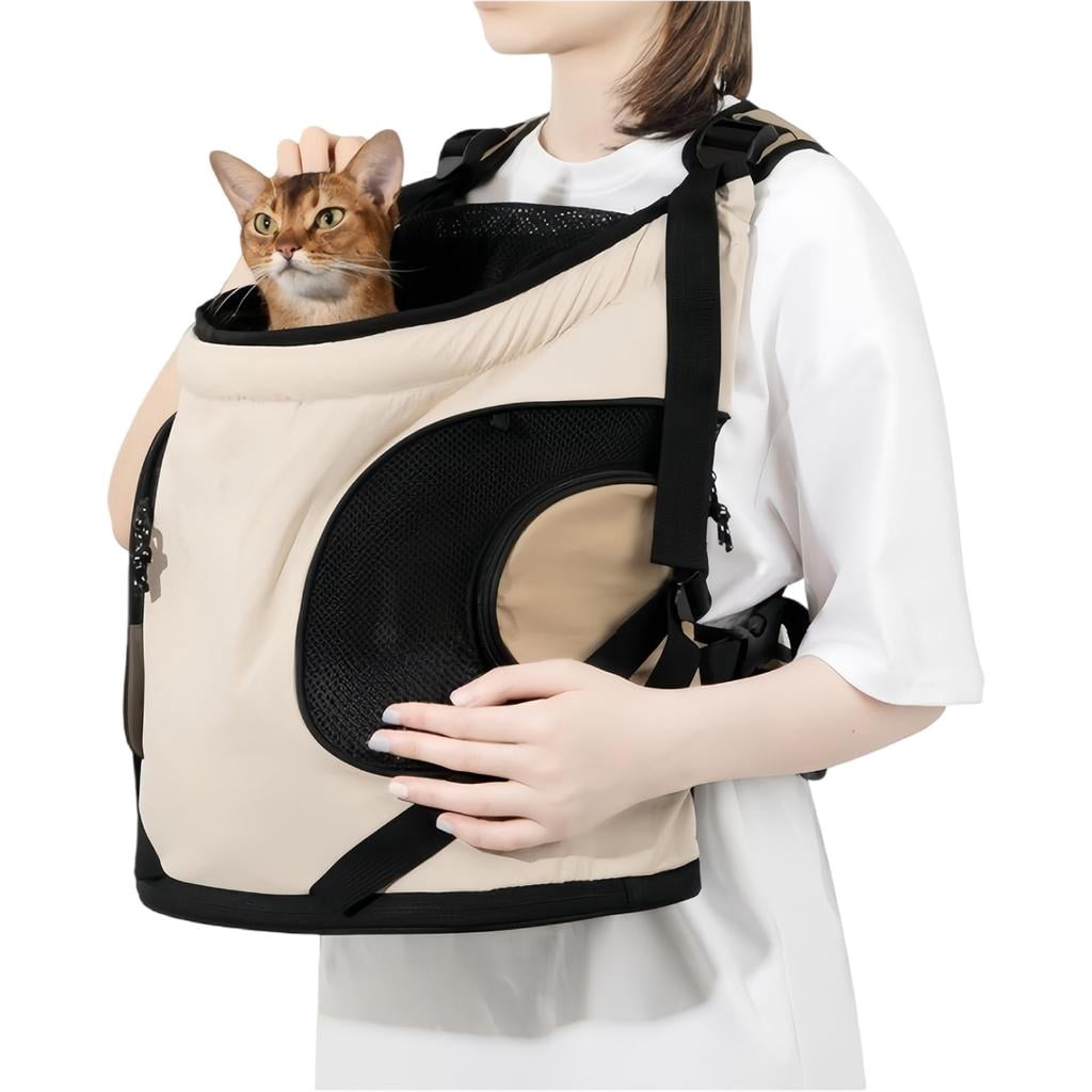 YIGSECU Adjustable Cats Chest Bag With Safety Clip Front Carriers Bag ...