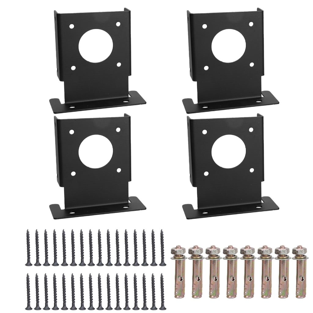YIGSECU Adjustable Deck Post Anchors Base Brackets Sturdy Reinforcement ...