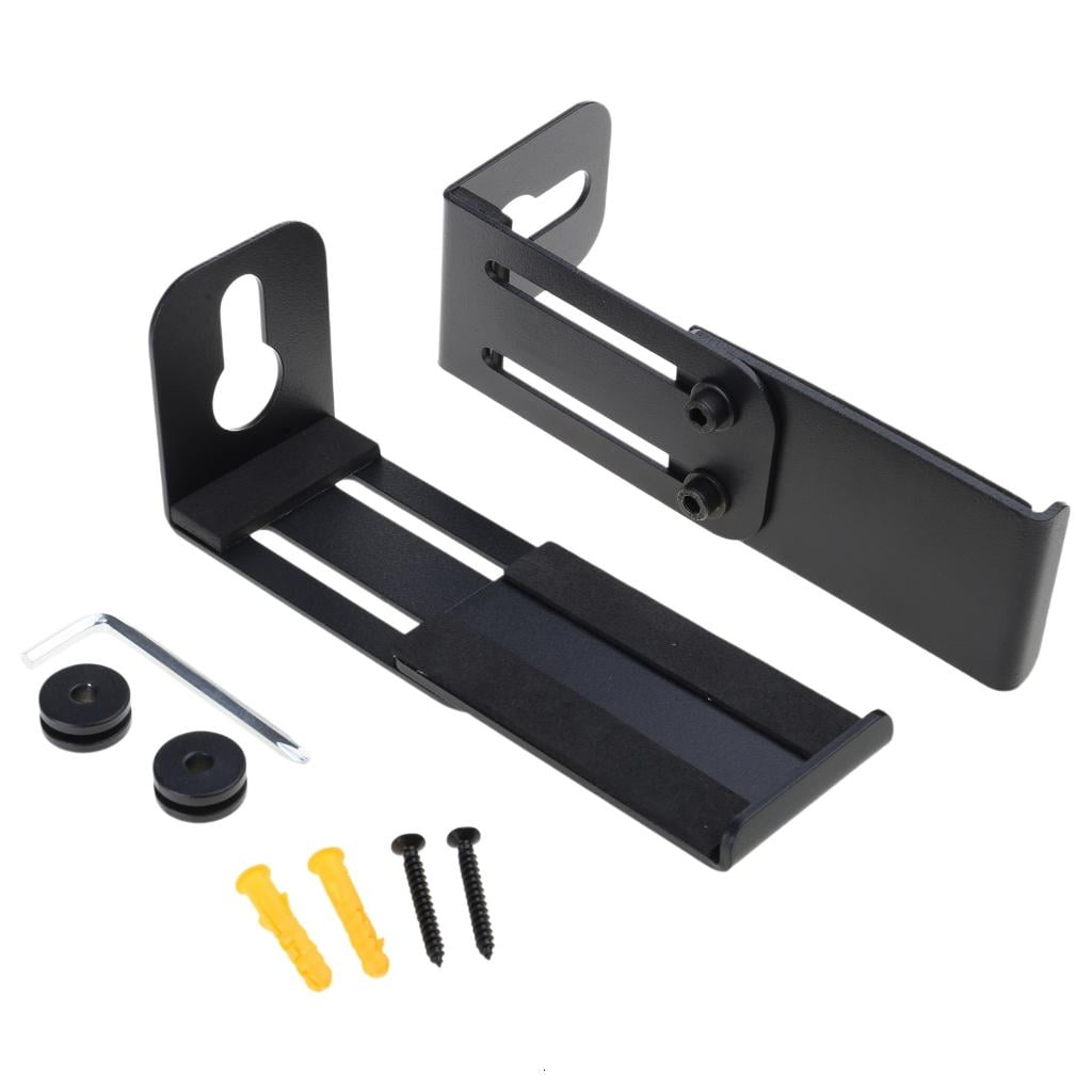 YIGSECU Adjustable Depth Wall Mount Soundbar Speaker Brackets ...