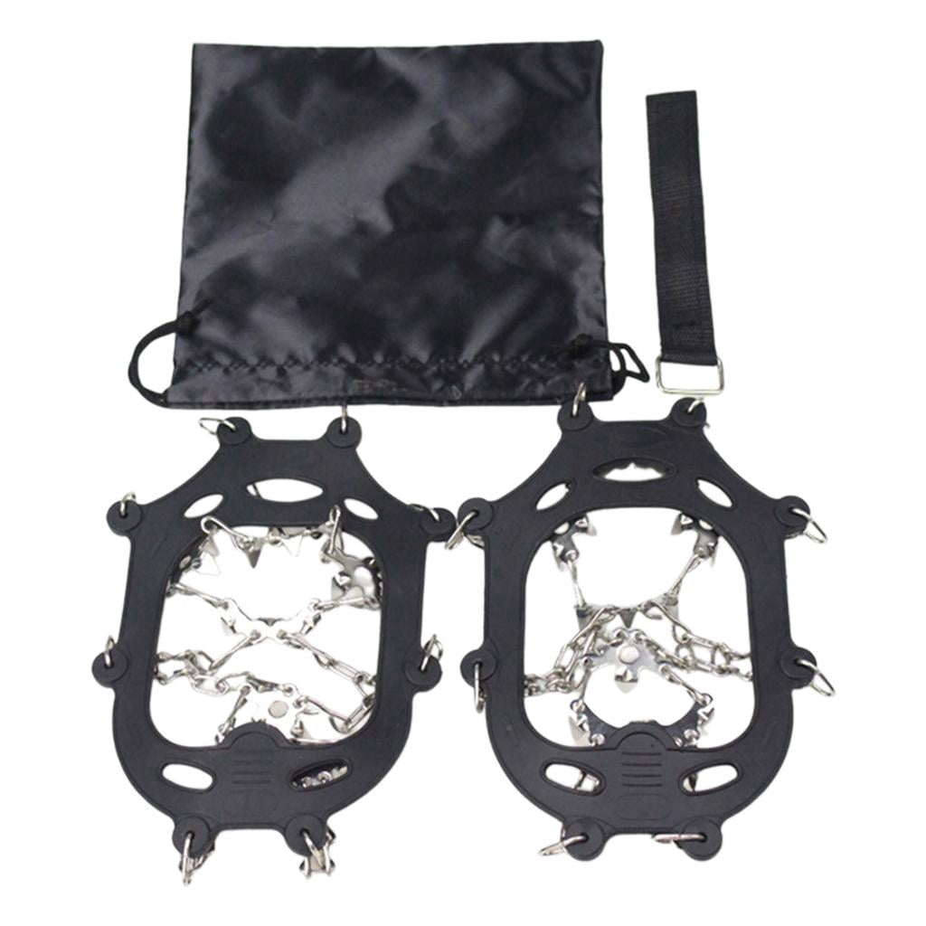 YIGSECU Adults Kids Hiking Walking on The Ice Crampons Ice Cleats ...