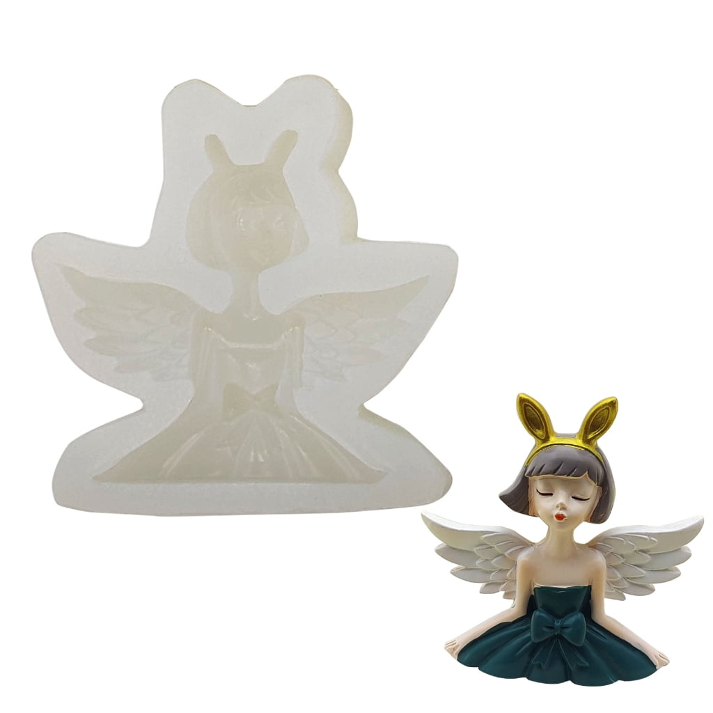 YIGSECU Angel Fondant Silicone Mold Wings Angel Princess Cake ...
