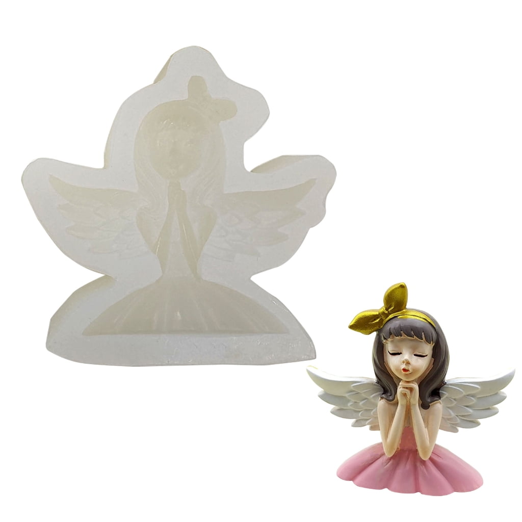 YIGSECU Angel Fondant Silicone Mold Wings Angel Princess Cake ...