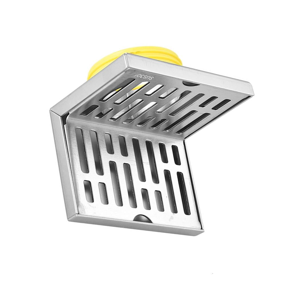 YIGSECU Anti-wear L Shape Bathroom Tile Insert Floor Drainer Wall ...