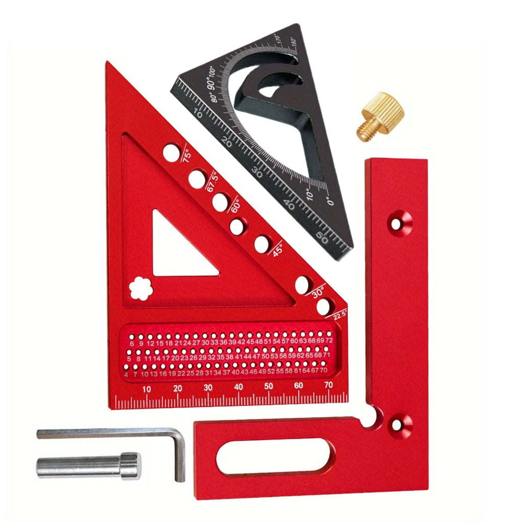 YIGSECU Anticorrosion Aluminum Alloy Angles Ruler Gauges for 45° and 90 ...
