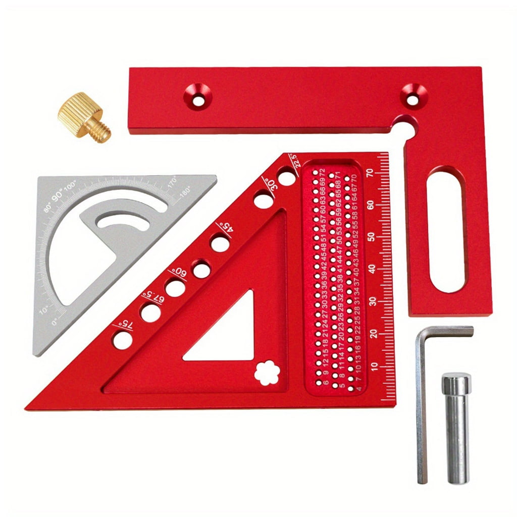 YIGSECU Anticorrosion Aluminum Alloy Angles Ruler Gauges for 45° and 90 ...