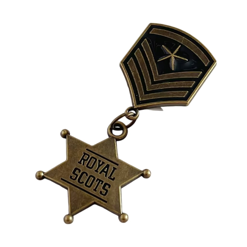 YIGSECU Antique Styles Badge Martial Fans Collector Star Badge Brooch ...