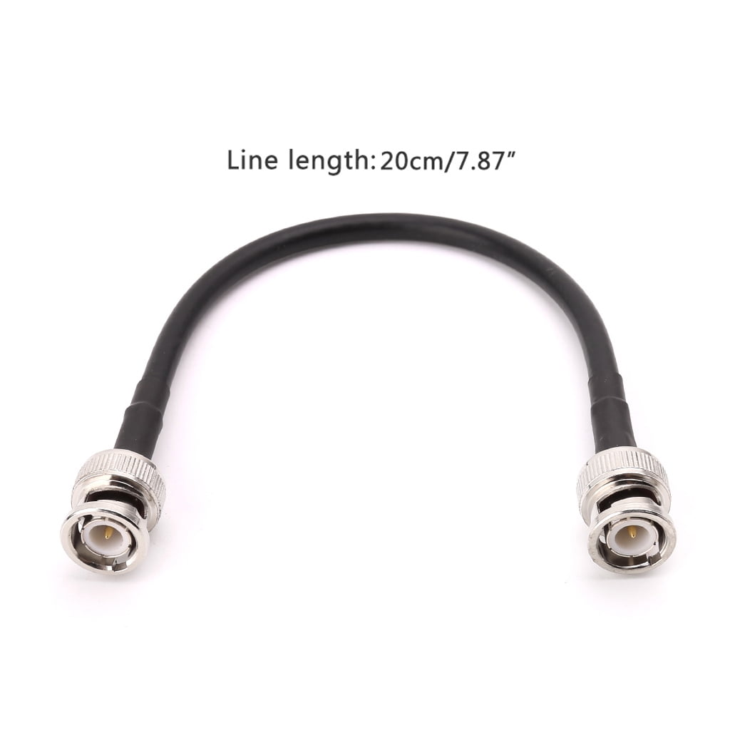 YIGSECU BNC Male To BNC Male RG58 Pigtail Cable 20cm Connector Crimp ...
