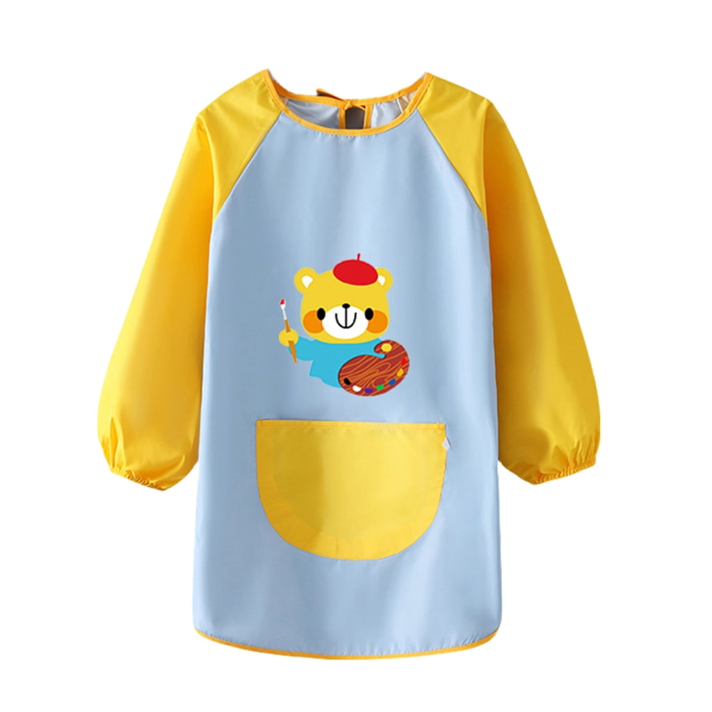 YIGSECU Baby Bib Child's Eating Apron for 3-6Years Old Water and Stain ...