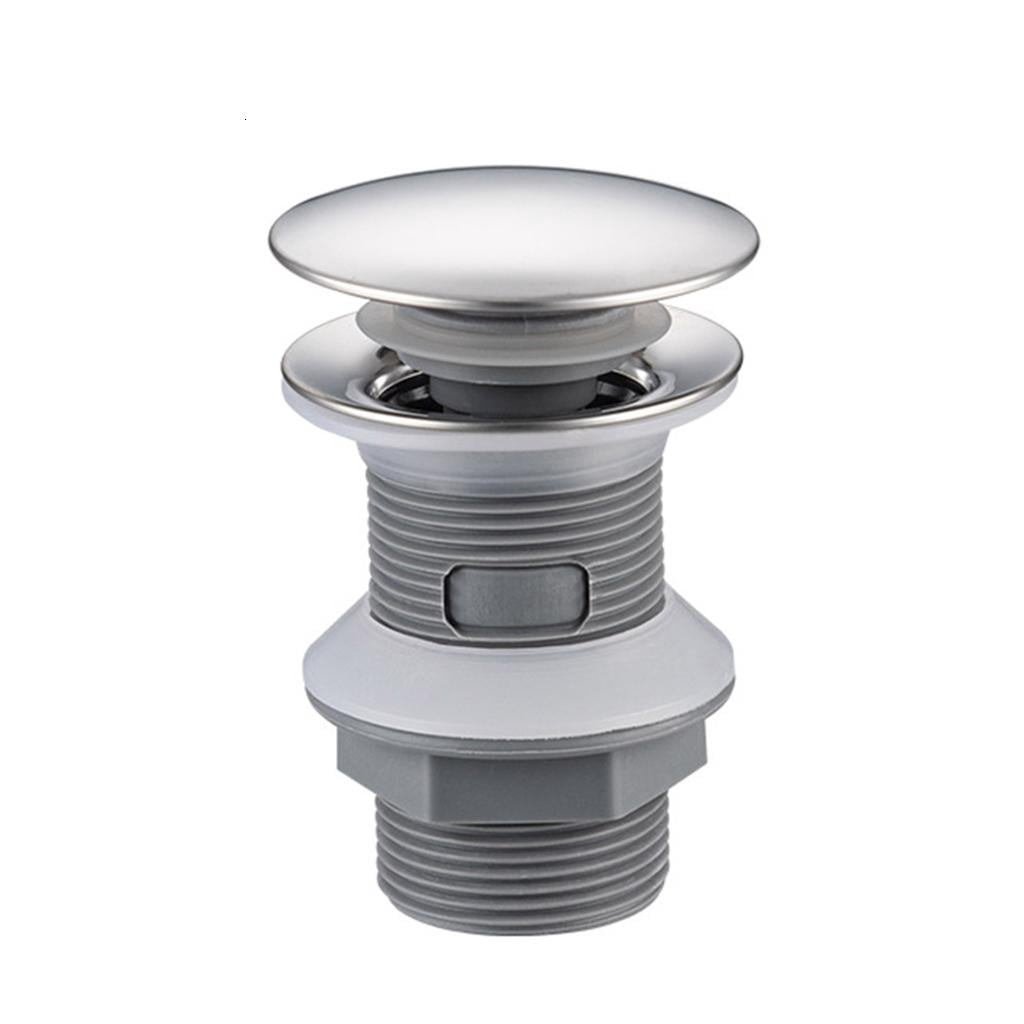 YIGSECU Bathroom Basin Sink Drainer Bounce Type Sink Drain Stopper Push ...