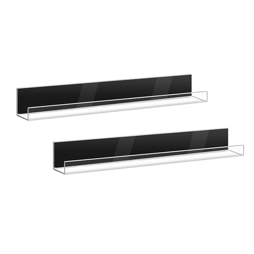 YIGSECU Book Shelf for Whiteboard, Clear Acrylic Book Display Shelf ...